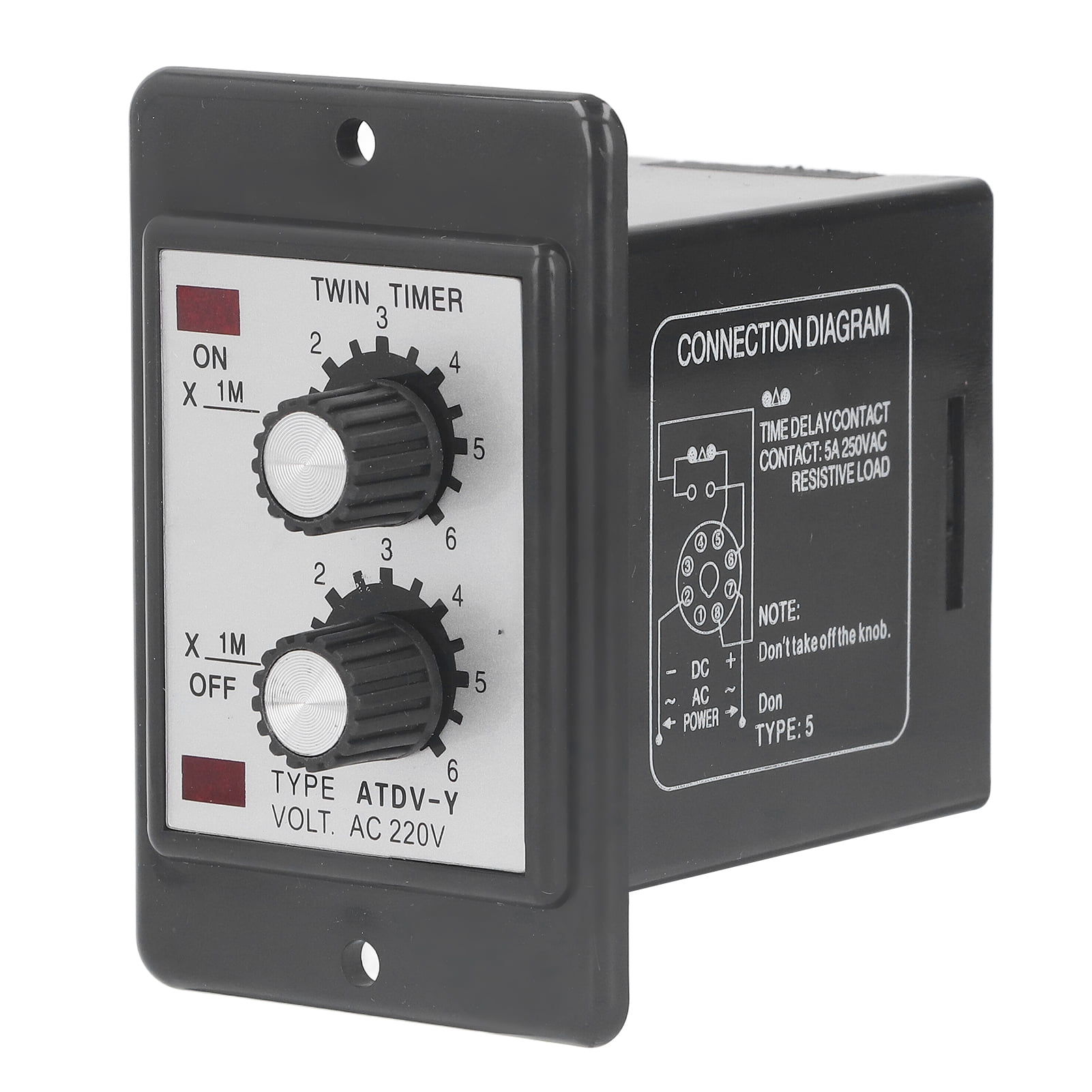 Twin Timer Relay 6M Reciprocating Cycle Delay Controller High Accuracy Double Cycle Delay Relay ...