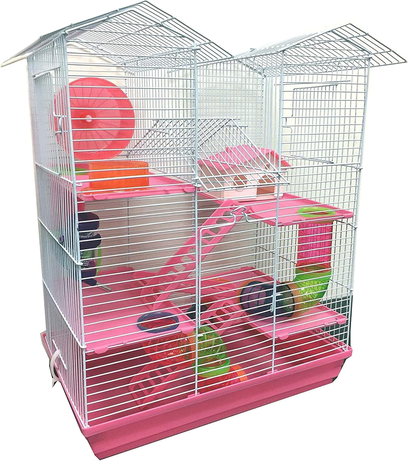 Twin Tower Crossing Level Tube Habitat Syrian Hamster Rodent Gerbil ...