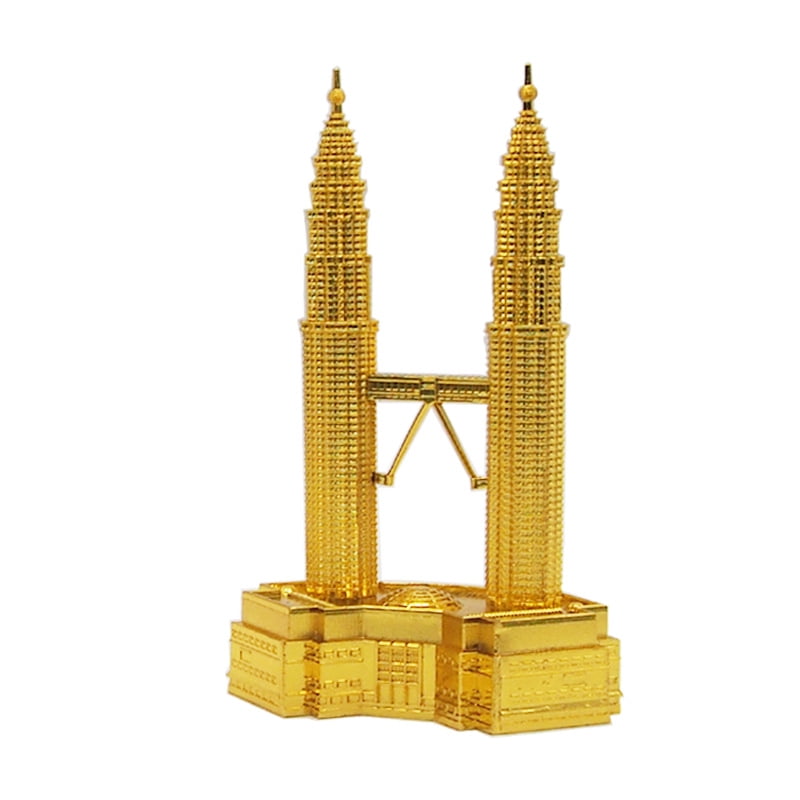 Twin Towers Metal Model Craft Decoration Creative Home Vintage Office ...
