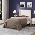 Twin Velvet Upholstered Platform Bed Frame – Wingback Headboard, Wood ...