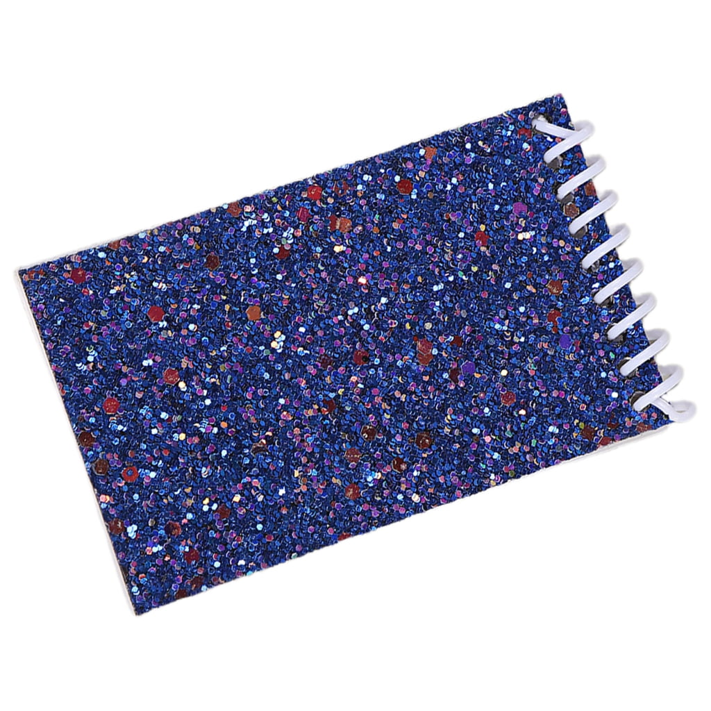 Twin-Wire Binding Notepads 20 Sheet Unlined with Sequins Covers for ...