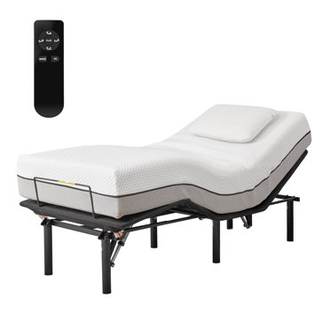 Split King Adjustable Bed Frame with Massage,USB Ports,Head/ Foot Tilt ...