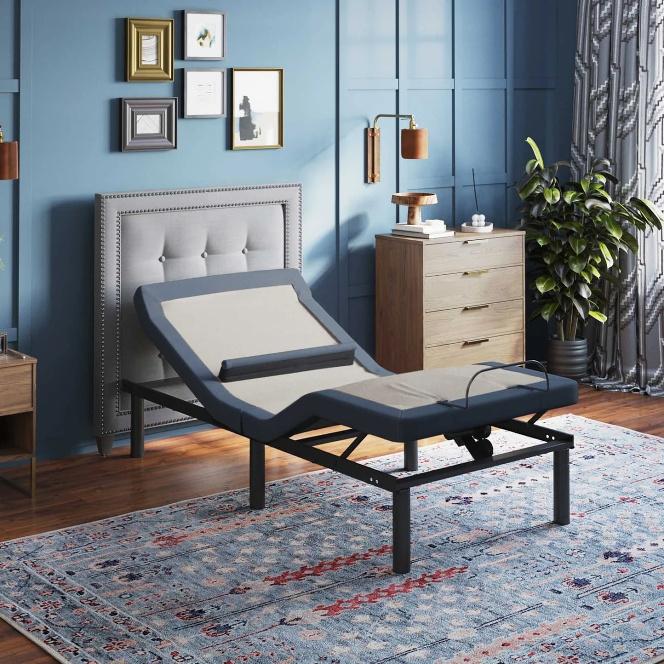 Twin XL Adjustable Bed Frame with Wireless Remote, Electric Bed Frame ...