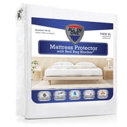 Lock-Up Mattress/Box Spring Protector,60"W,White 83QUENC - Walmart.com