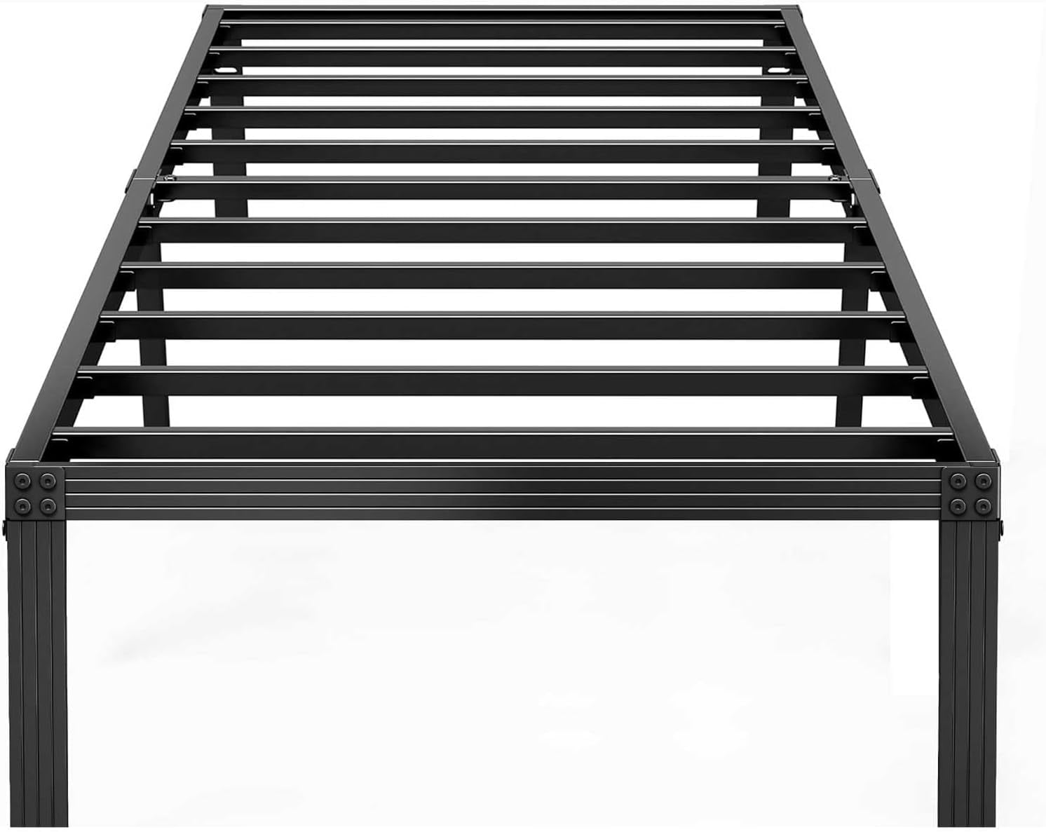 Twin XL Bed Frames, 12 Inches Platform Bed Frame, 2000lbs Heavy Duty Steel Slat, Non-Slip Design ...