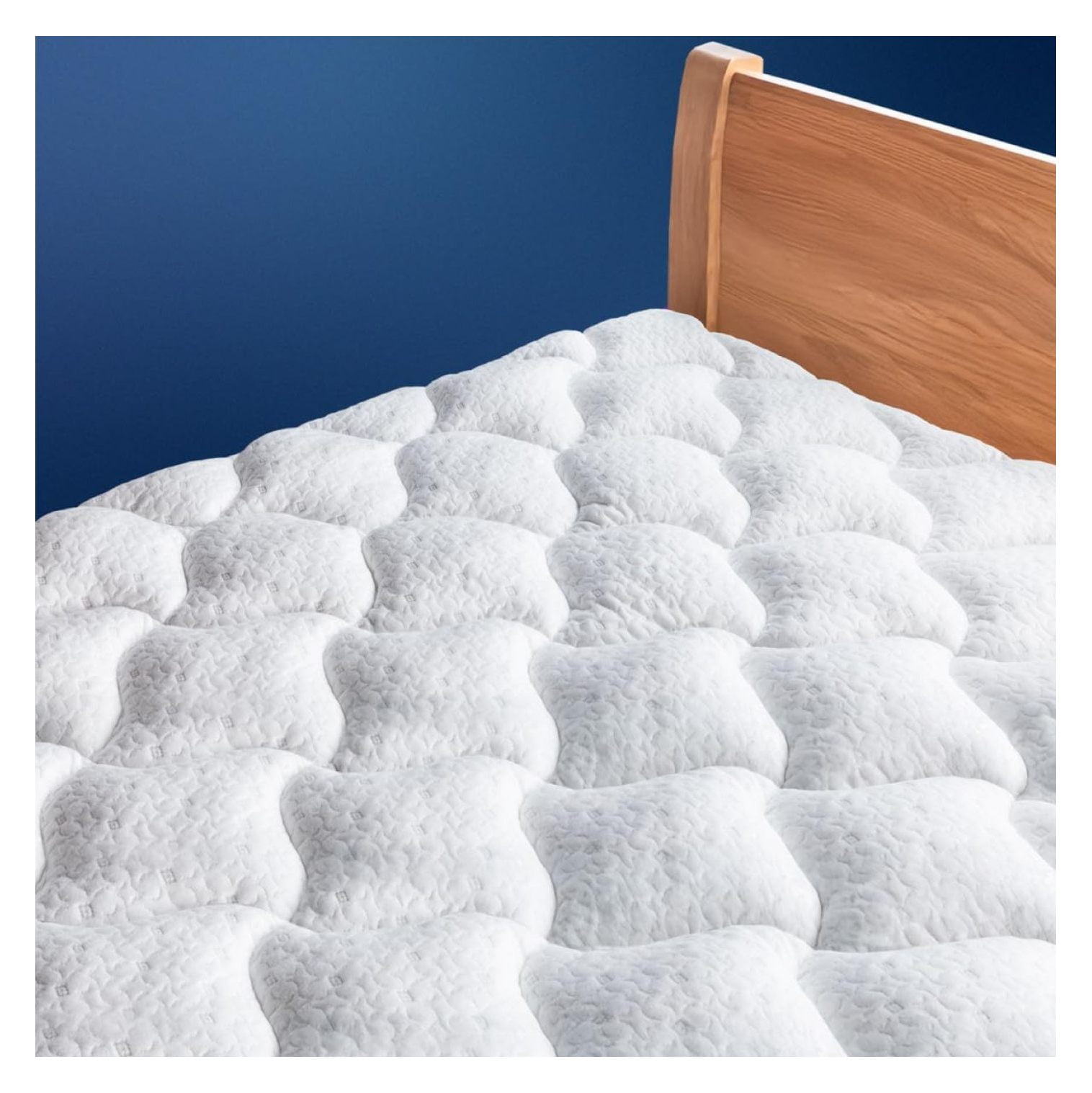 Twin XL Fiberfill Pillow Top Mattress Topper Pad - Soft Overstuffed ...