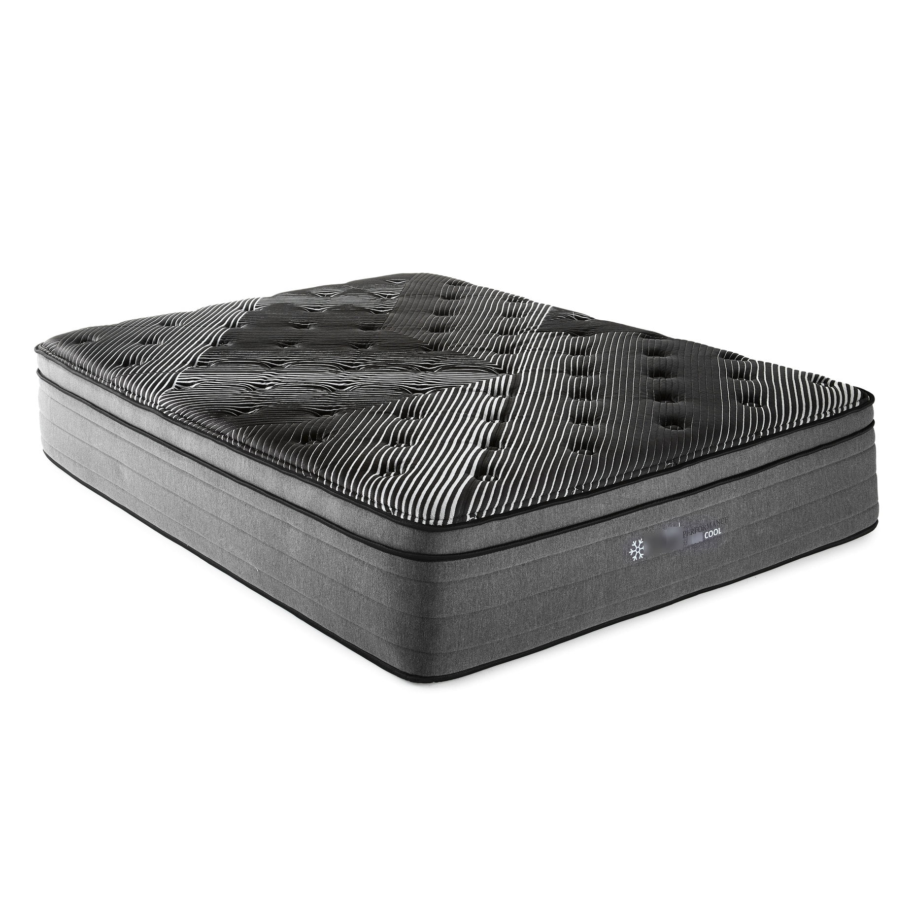 Twin XL Foam + Spring Mattress in Black | Ice Cover for a Chilled Sleep ...