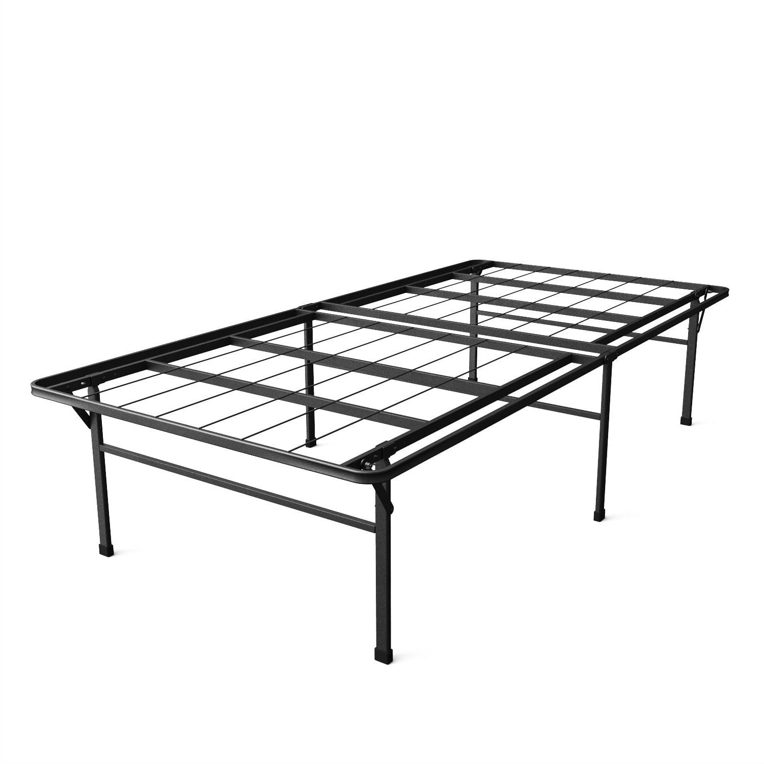 Twin XL Heavy Duty 18-inch High Rise Metal Platform Bed Frame - Walmart.com