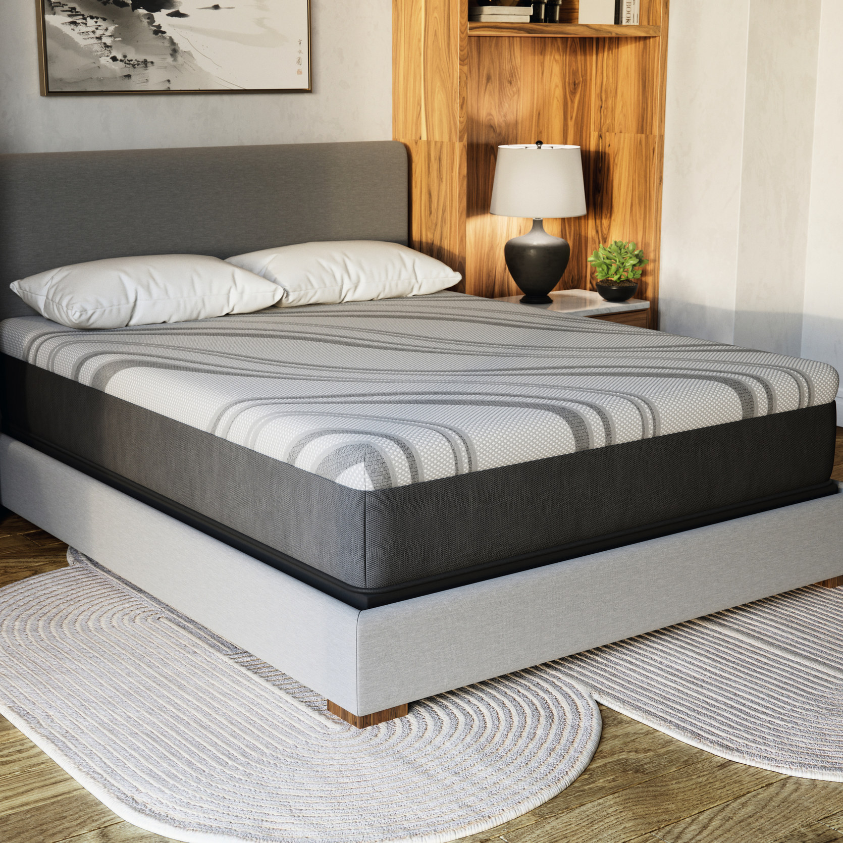 Twin XL Mattress with Responsive Gel and Edge Coils / Sleep Comfortably ...