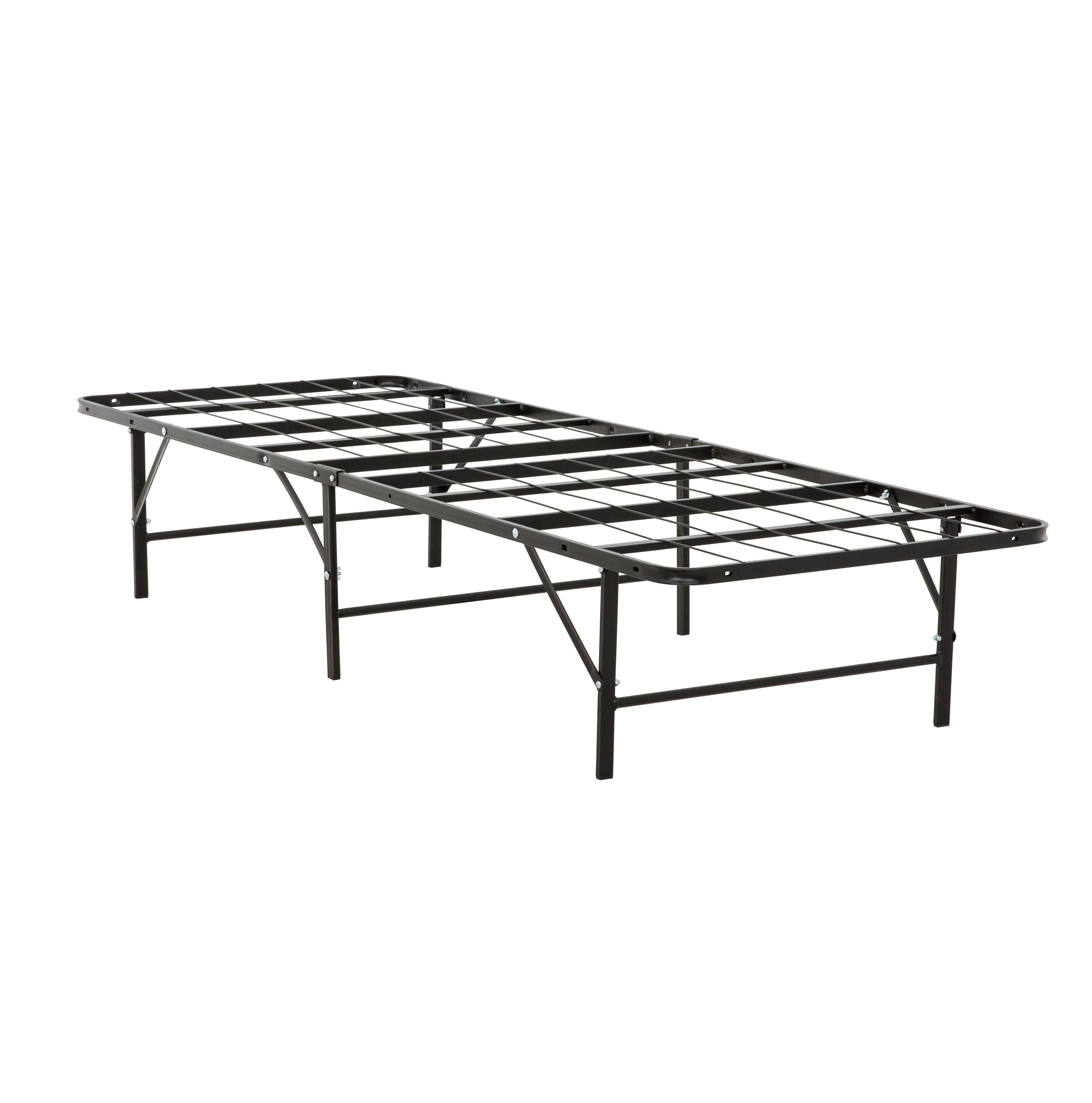 Twin XL Metal Bed Frame, Mattress Foundation - Black Platform Bed Base ...