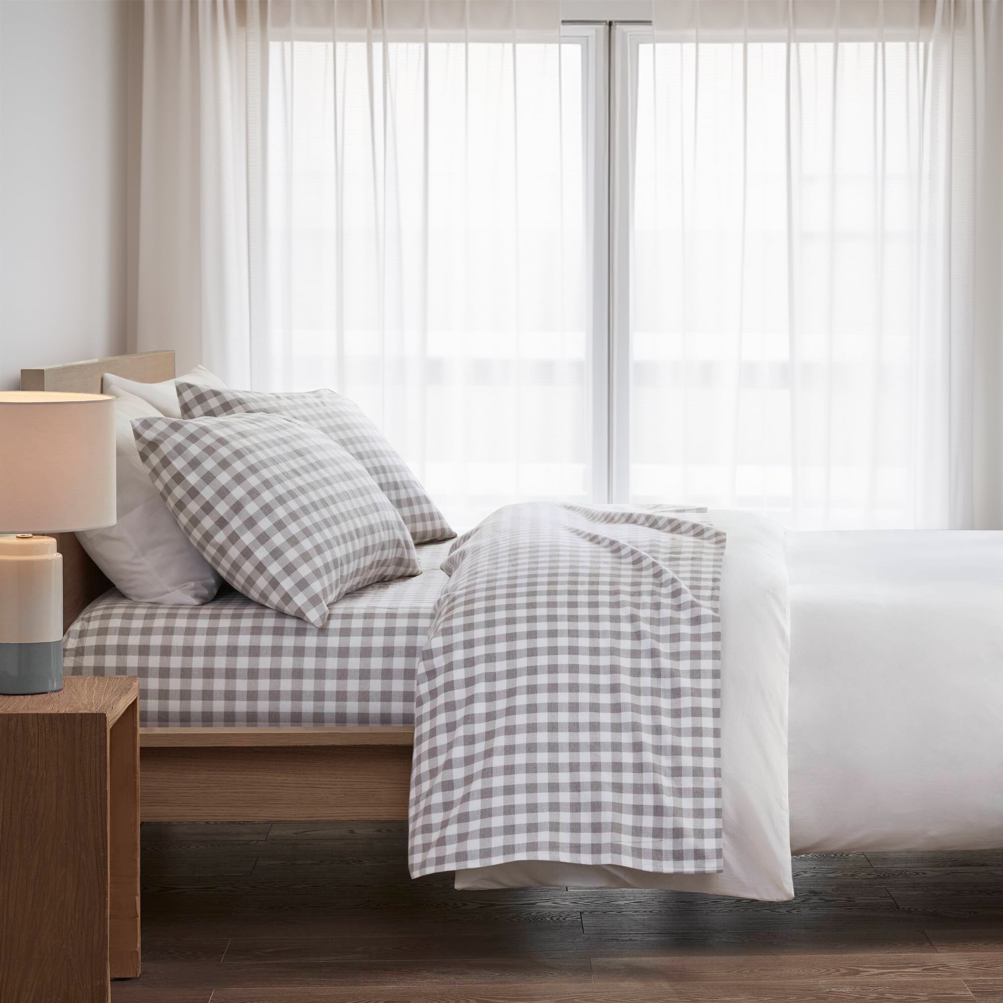 Regency Heights Twin XL Size Cotton Flannel Sheet Set, 3-Piece Flannel ...