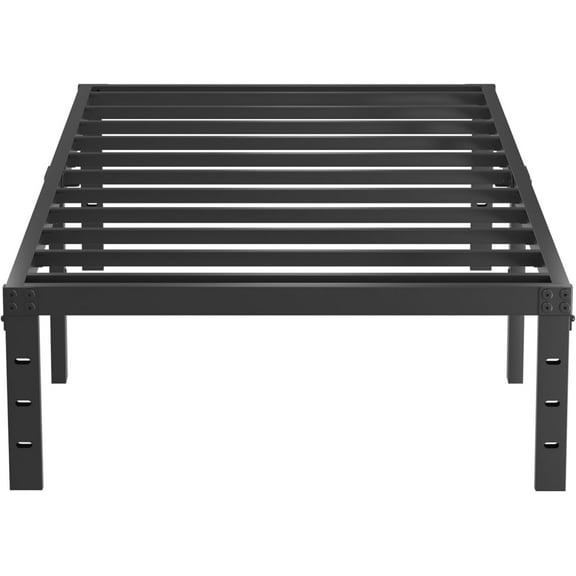 14 Inch Foldable Metal Platform Twin Size Bed Frame, No Box Spring ...