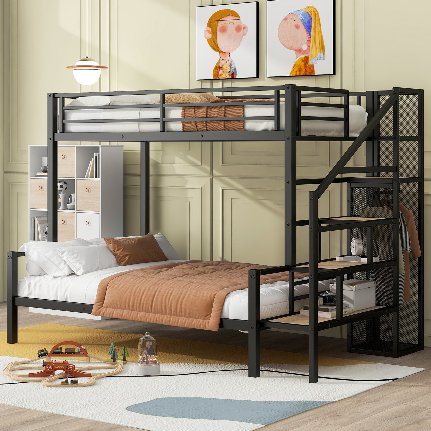 Twin over Full - Storage Step Ladder - Small Living Spaces - Strong and ...