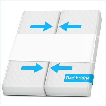 CZL Upgraded Bed Bridge Twin to King Converter Kit, 12" Wide Mattress ...