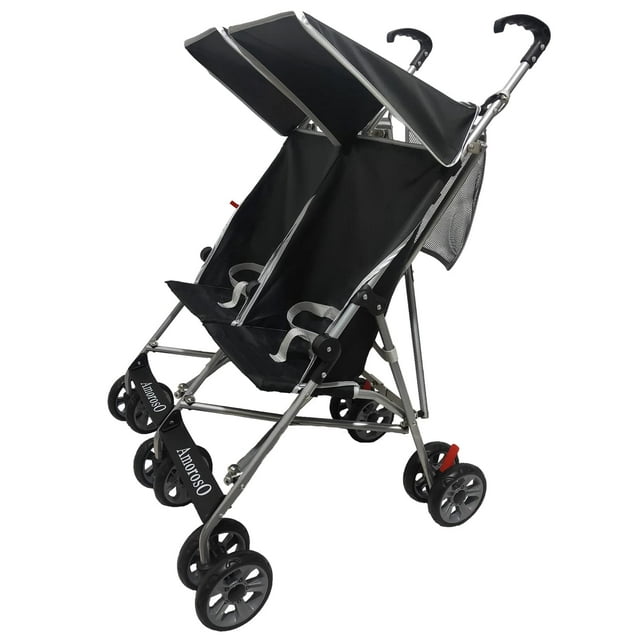 Amoroso Twin Umbrella Stroller with Net Bags, Side by Side - Walmart.com