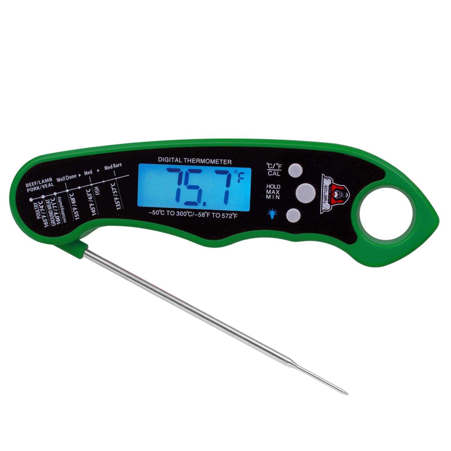 TwinTech Digital Meat Thermometer, Wireless Waterproof Temp Probe for ...
