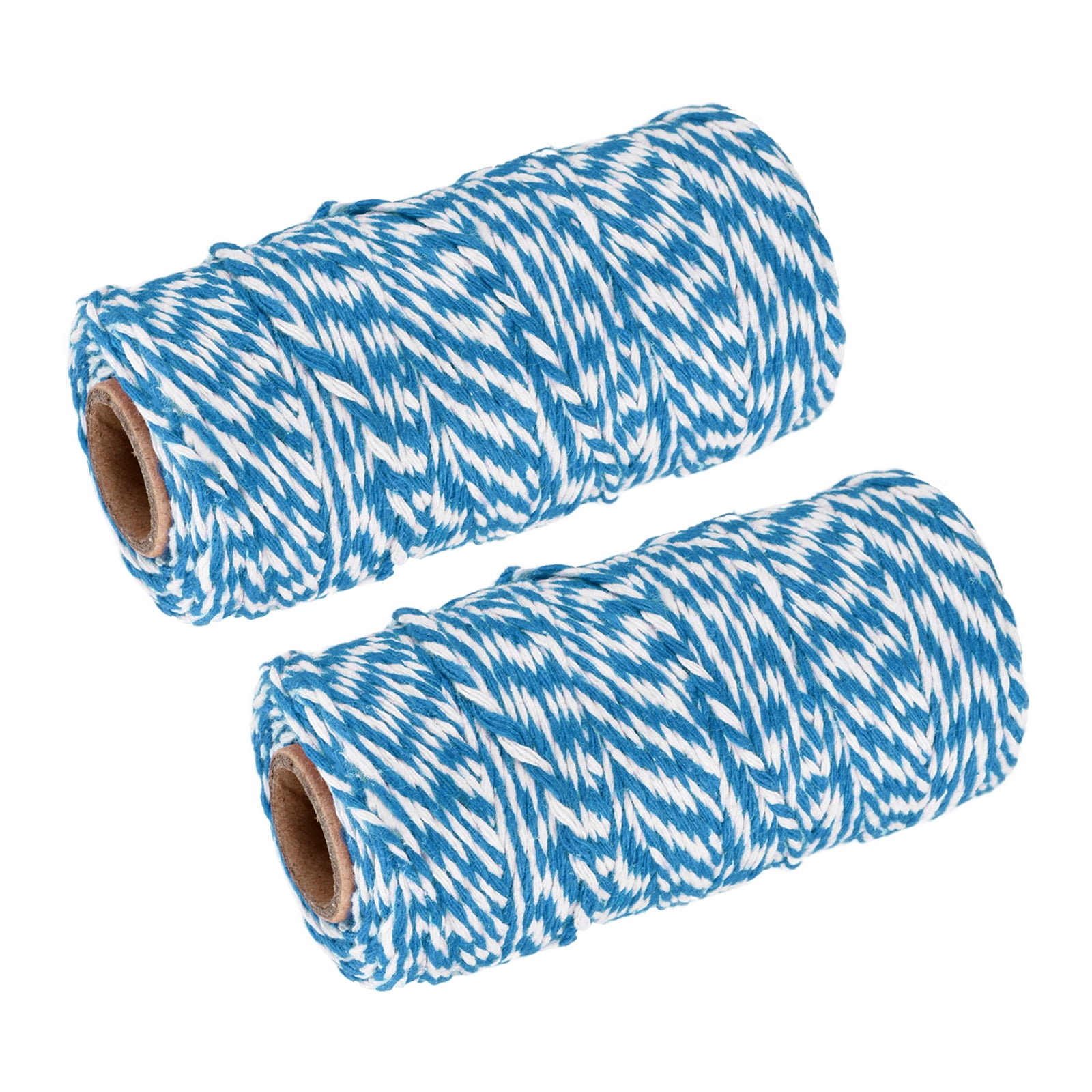 Twine Packing String Wrapping Cotton Twine 100M Blue and White Rope for ...