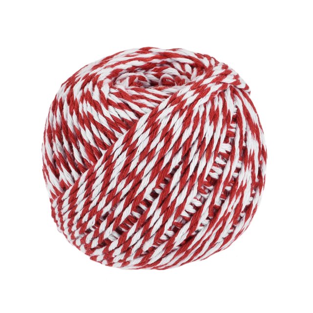 Twine Packing String Wrapping Cotton Twine 75M Red and White Rope for ...