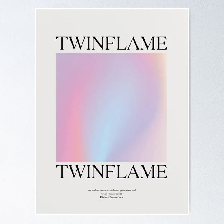 Twinflame Art Print - Spiritual UNFRAMED Poster, 8x12 - Walmart.com