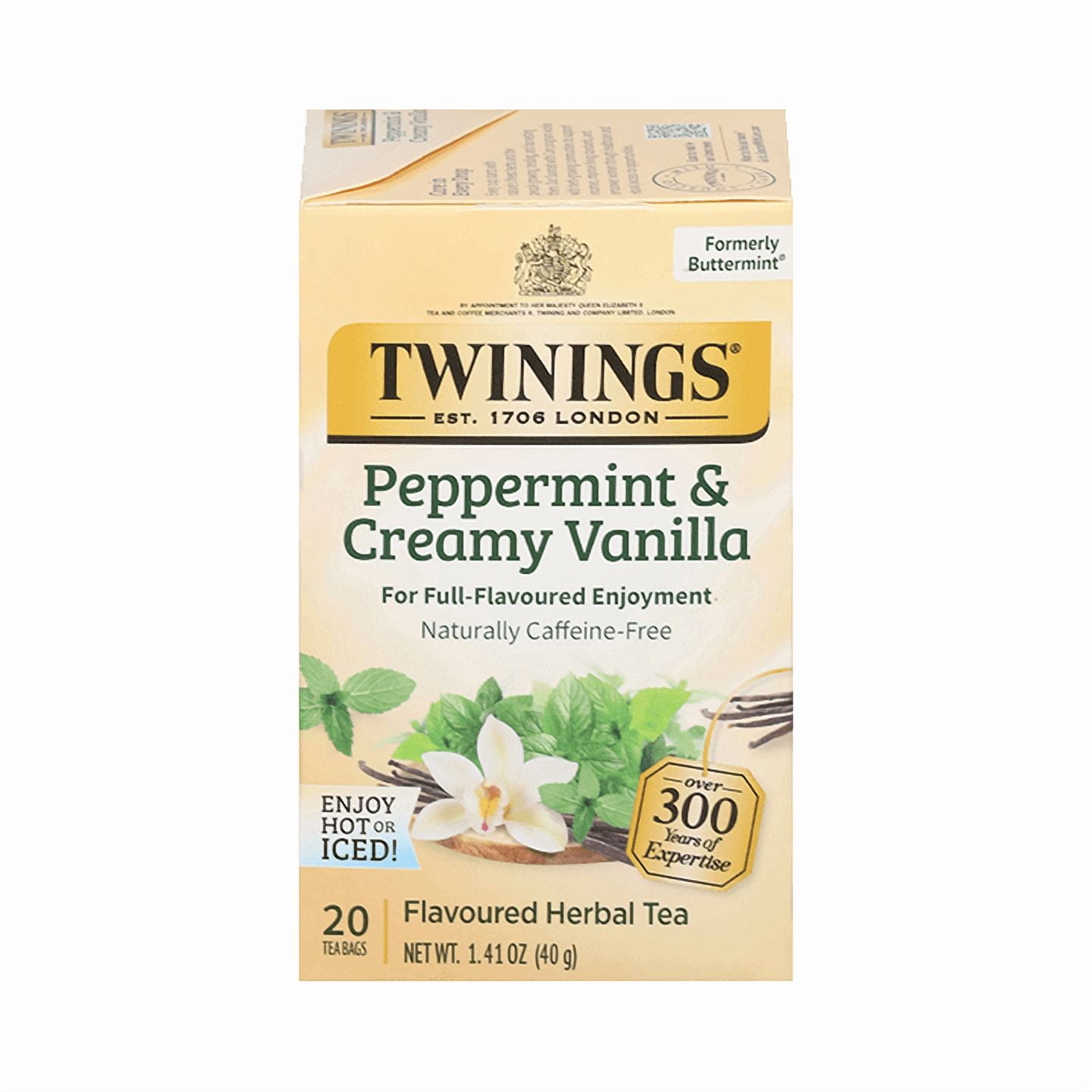 Twining Tea Buttermint Herbal Tea, Caffeine Free, 20 bg [Pack of 6 ...