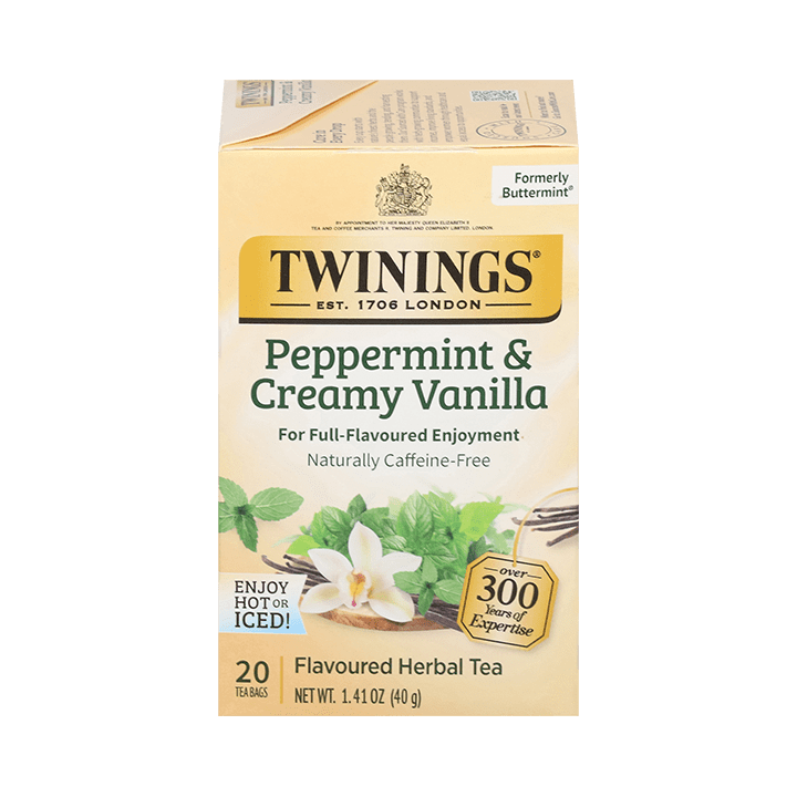 Twining Tea Buttermint Herbal Tea, Caffeine Free, 20 bg [Pack of 6 ...