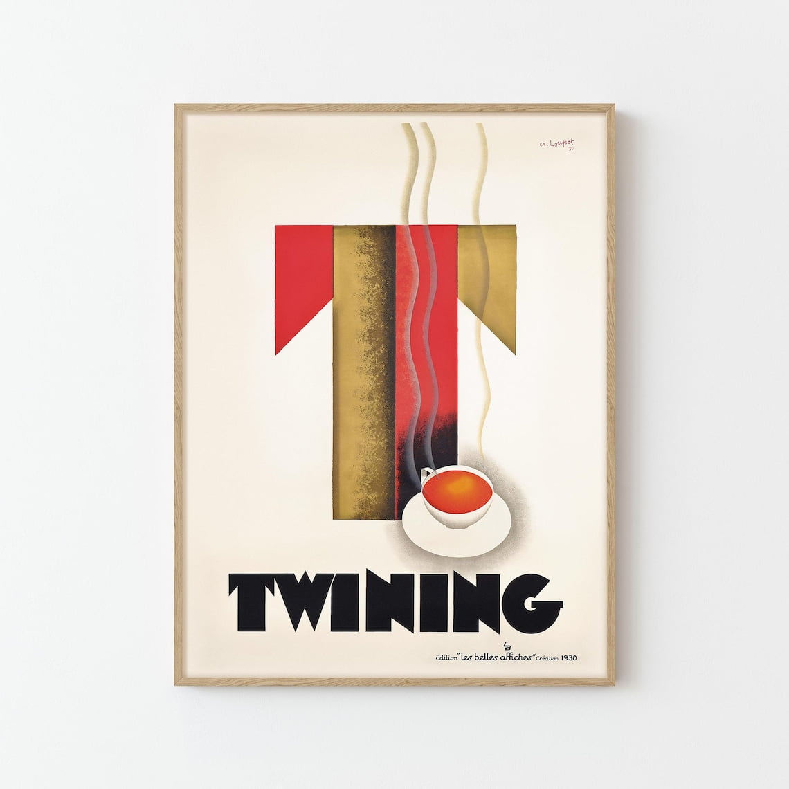 Twining Tea Vintage Ad Poster Fine Art Print Home Decor Retro Wall Art ...