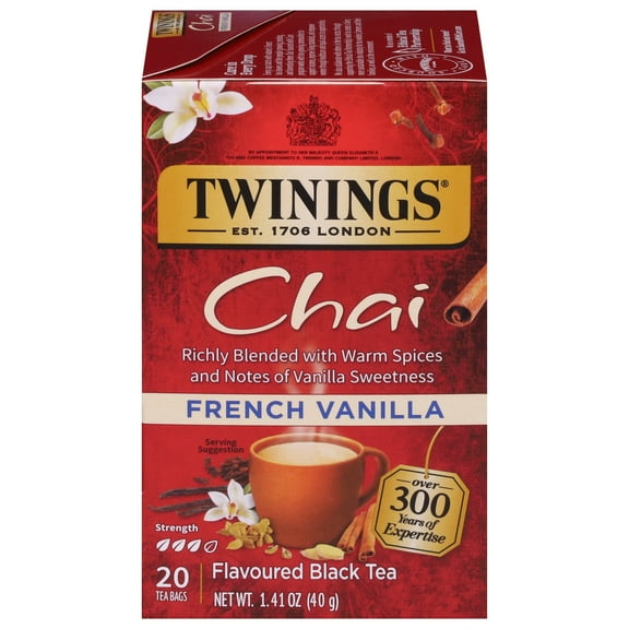 Bigelow Tea Vanilla Chai Black Tea Bags 20 Count Kosher Dairy - Walmart.com