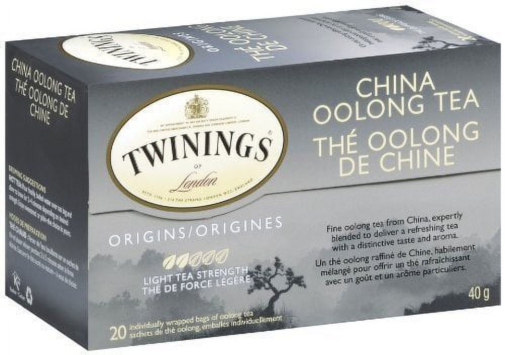 Twinings Oolong Tea from China, 20-Count Tea Bags, Pack of 6 Boxes ...