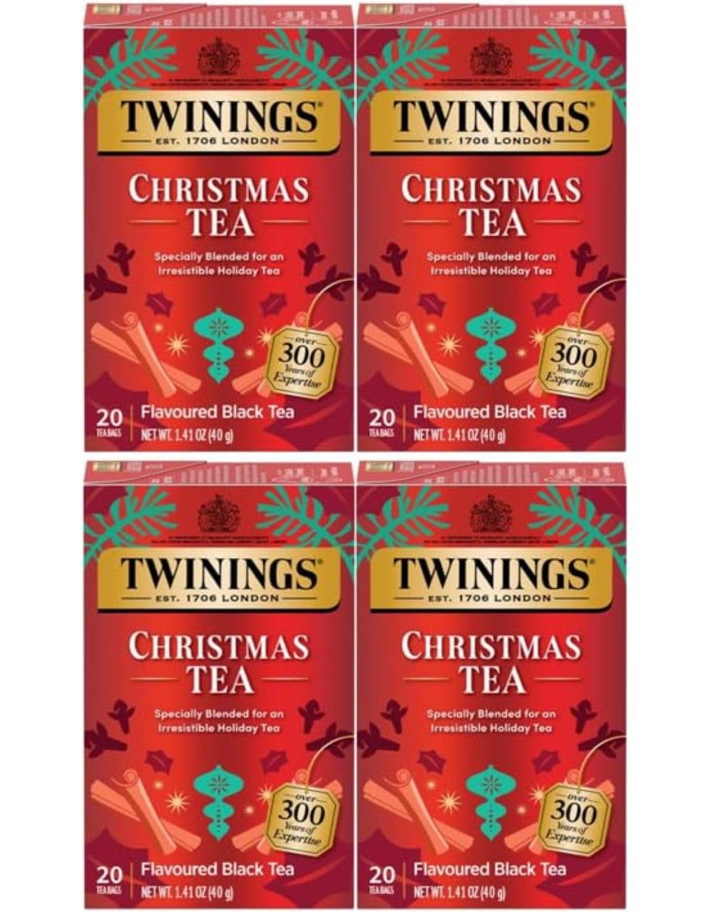Twinings Christmas Tea - Black Tea Blended with Spicy and Aromatic ...