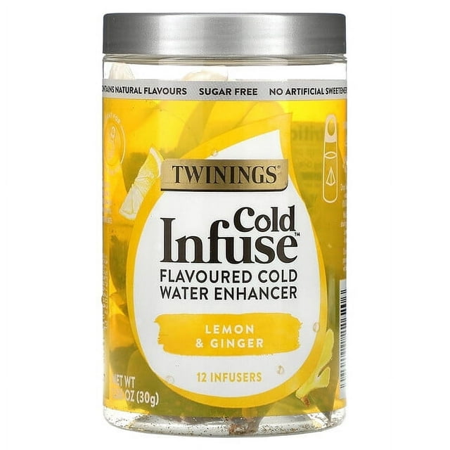 Twinings, Cold Infuse, Flavoured Cold Water Enhancer, Lemon & Ginger ...