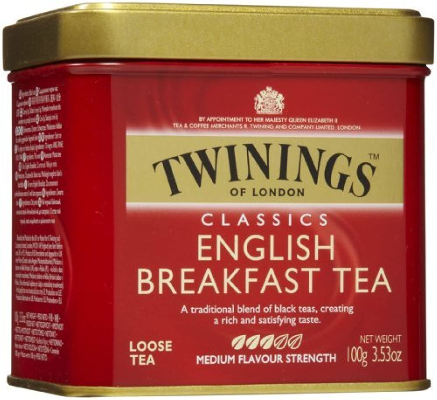 Twinings English Breakfast Tea, RRF12 Loose Tea, 3.53 oz Tins - Walmart.com