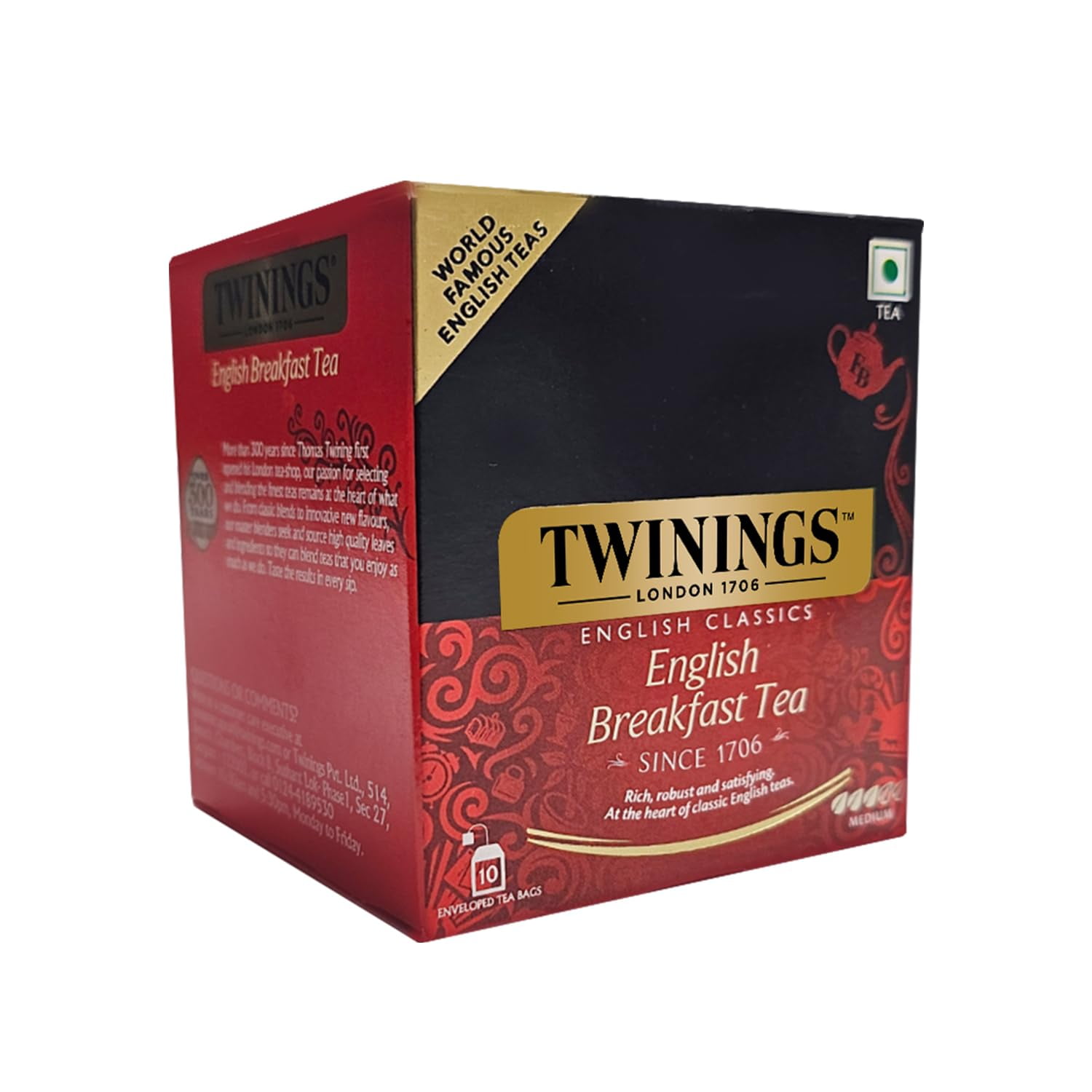 Twinings English Classics English Breakfast Tea - 20gm, 0.7 Ounce, 10 ...