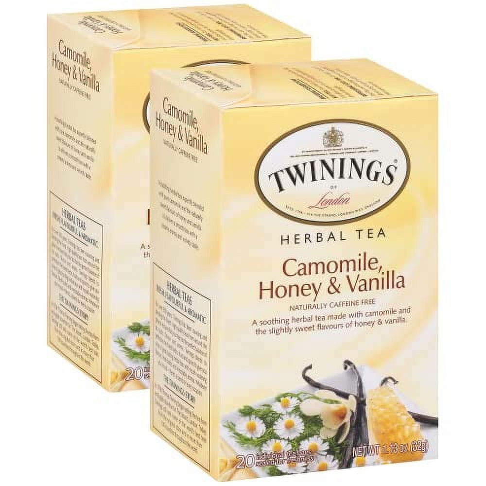 Twinings, Herbal Tea, Camomile, Honey & Vanilla, Caffeine Free, 20 Tea ...