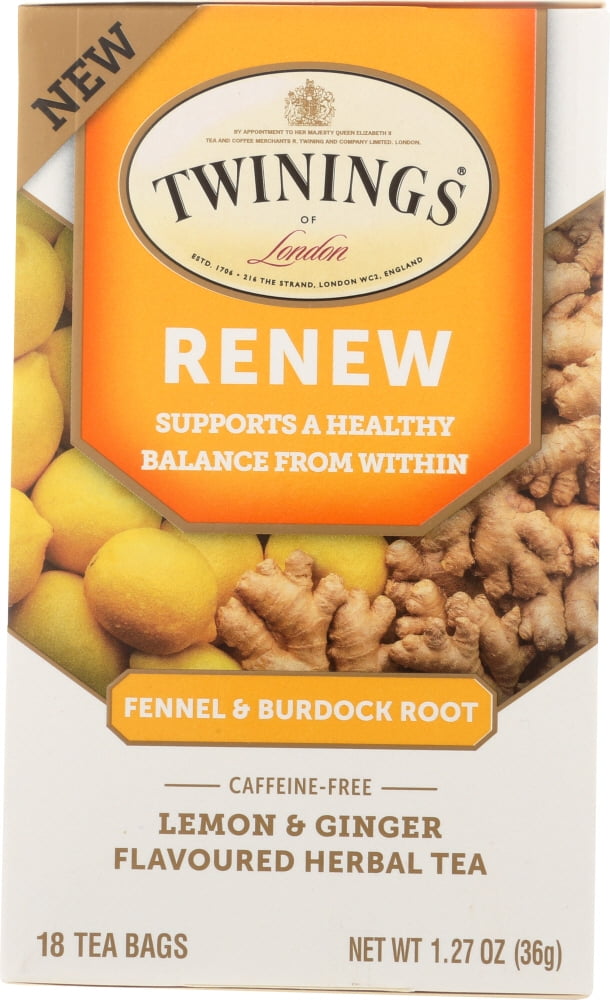 (Price/case)Twinings Tea - Tea Renew Fennel & Burdok - Case of 6 - 18 ...
