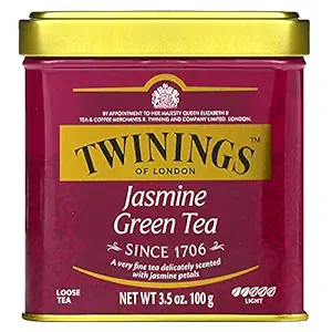 Twinings Jasmine Green Tea - Fragrant Loose-Leaf Tea Scented with ...