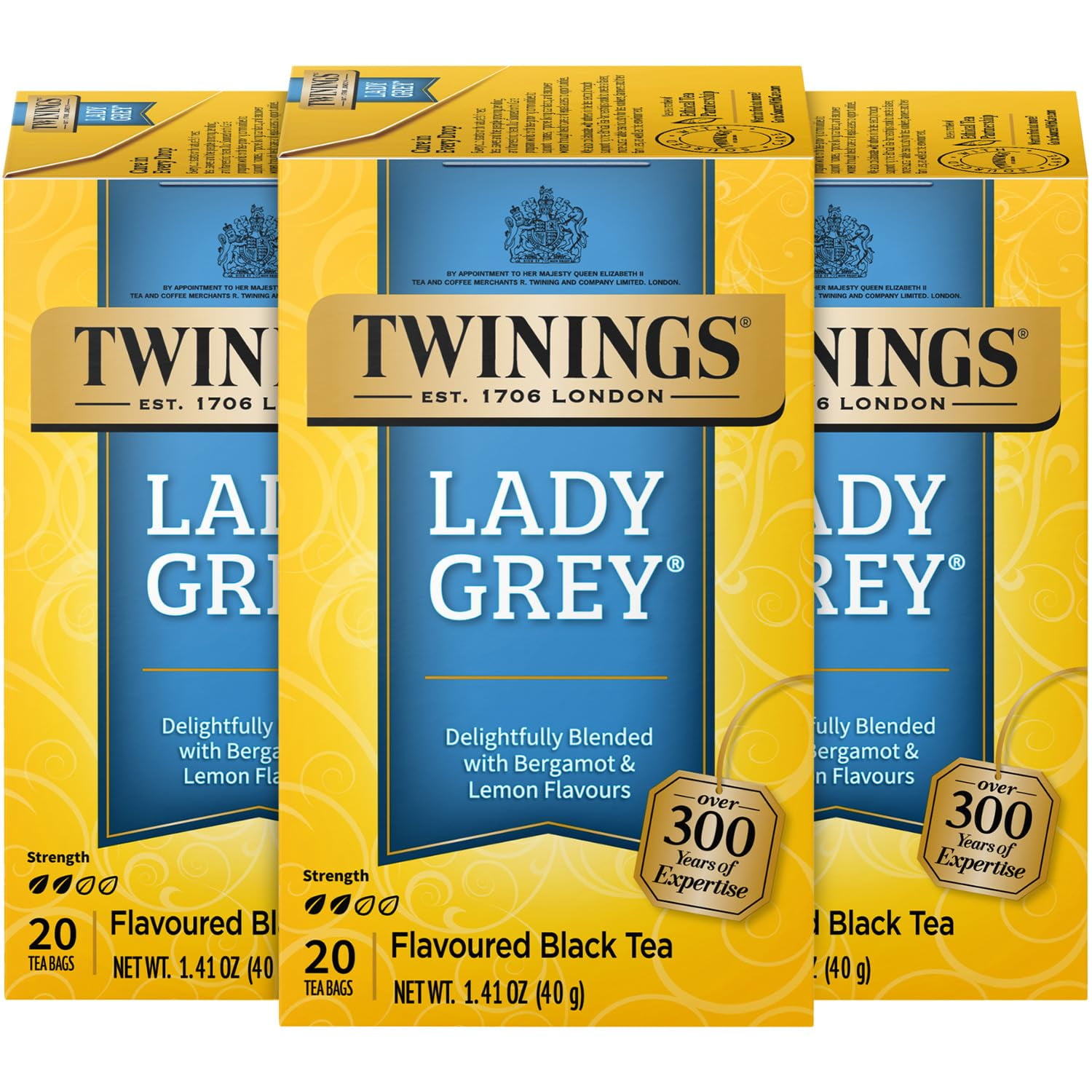 Twinings Lady Grey Tea - A Fresh, Uplifting Black Tea with Orange Peel ...