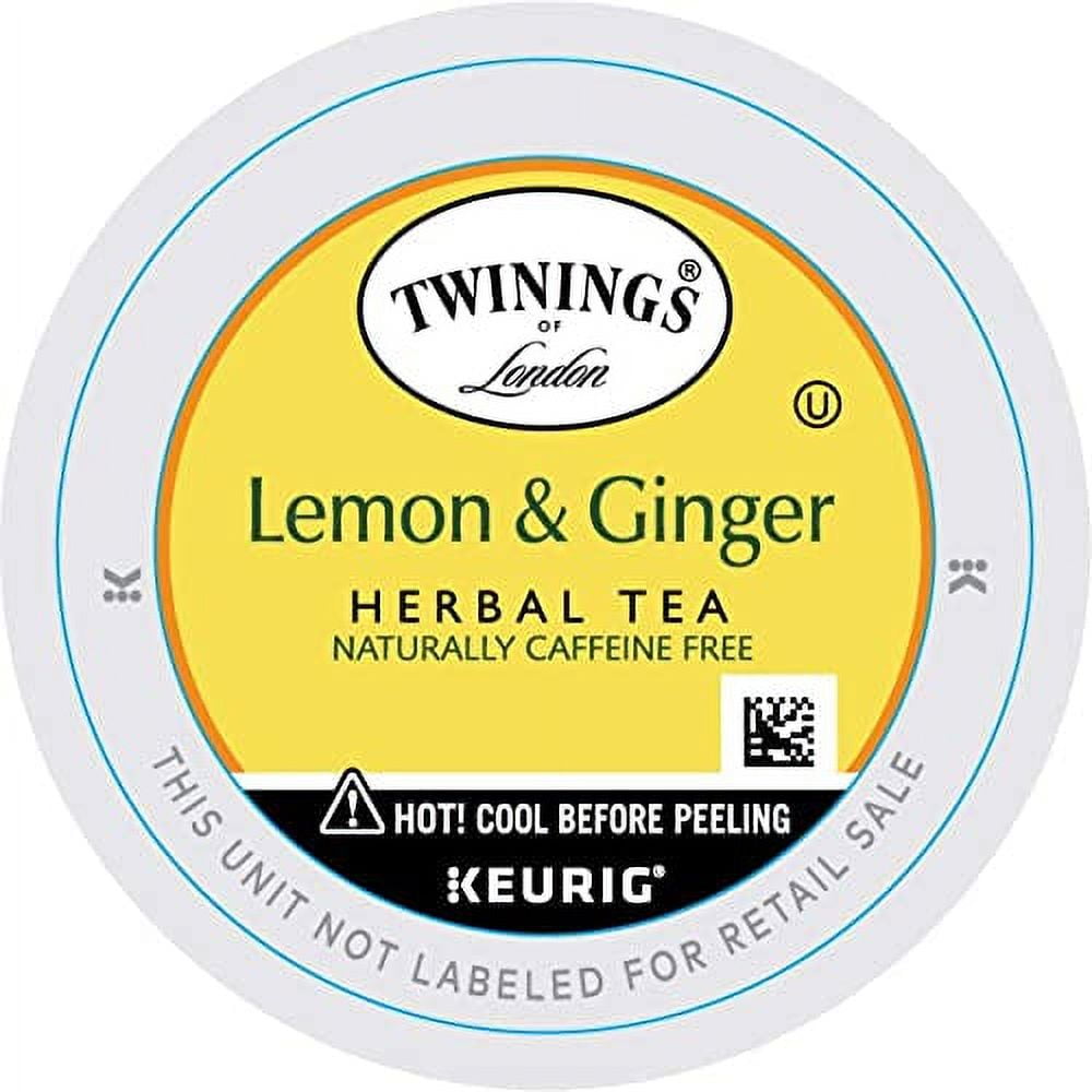 Twinings Lemon & Ginger Herbal Tea K-Cup Pods for Keurig, 24 Count ...