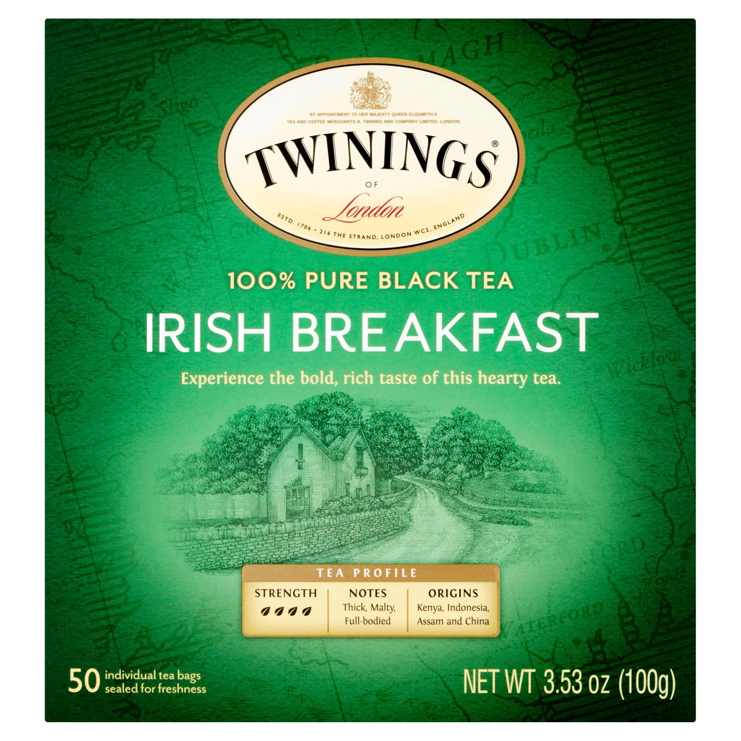 Twinings Of London Black Tea Irish Breakfast, 50Pk Package May Vary ...