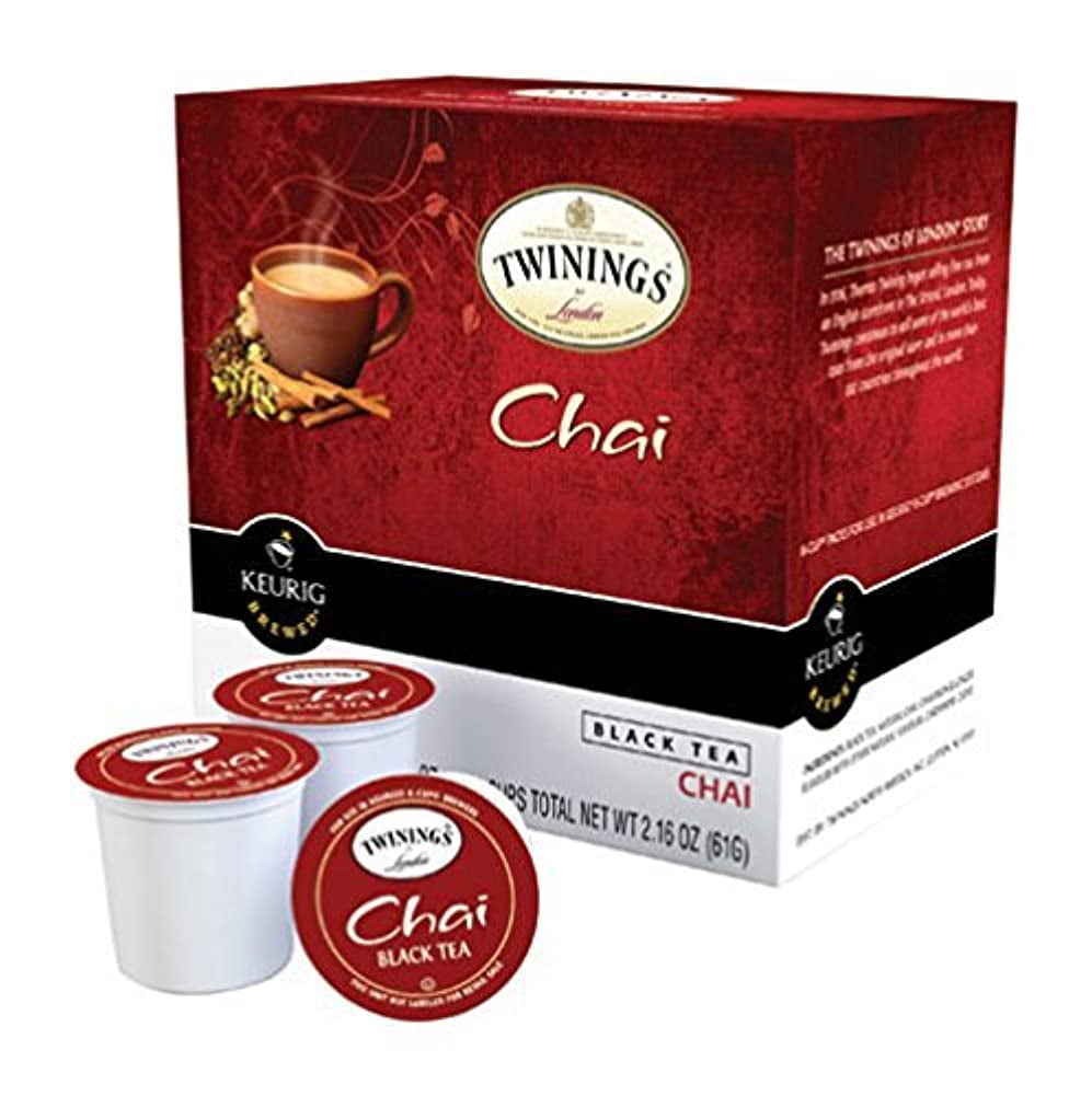 Twinings Of London Chai Flavoured Black Tea K-Cup Pods for Keurig, 18 ...