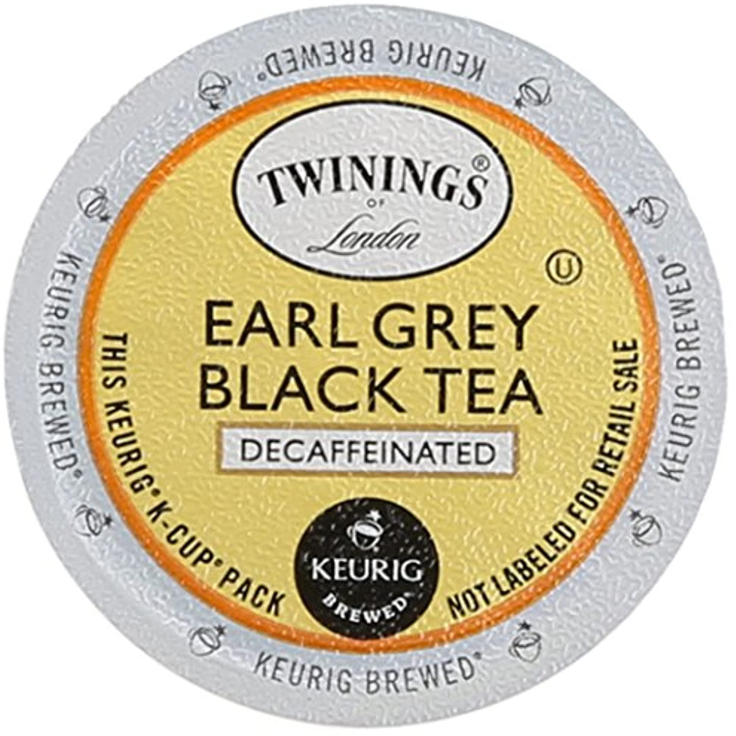 Twinings Of London Decaffeinated Earl Grey Tea K-Cups For Keurig, 24 ...