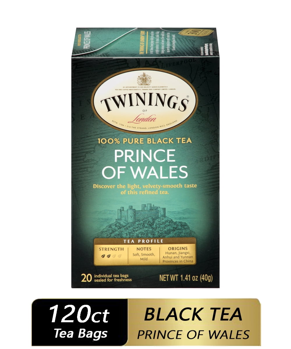 Twinings of London Prince of Wales Black Tea Bags , 20 Ct., 1.41 oz., 6 ...