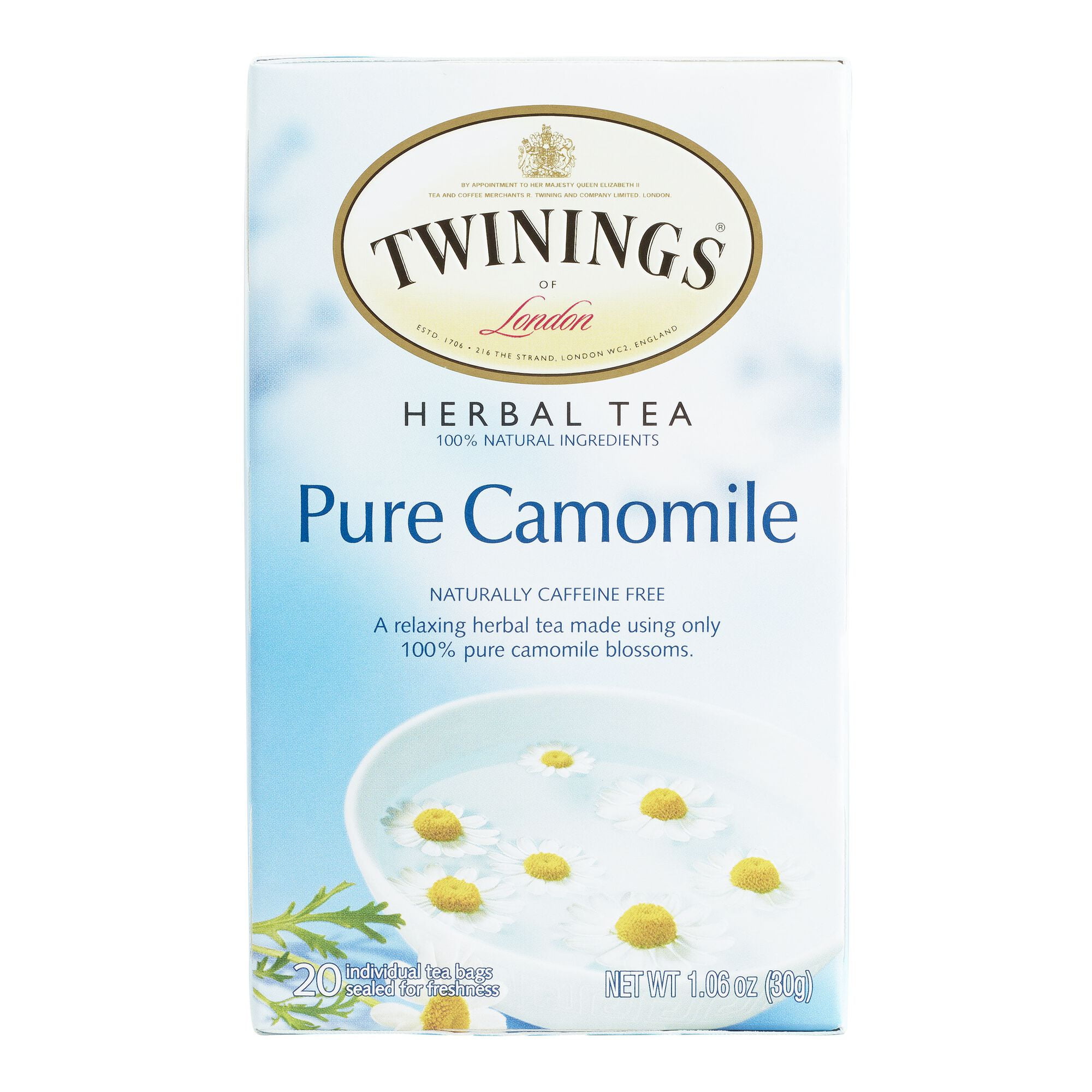 Twinings Pure Camomile Tea 20 Count x 1.06 oz. Pack of 2 - Walmart.com