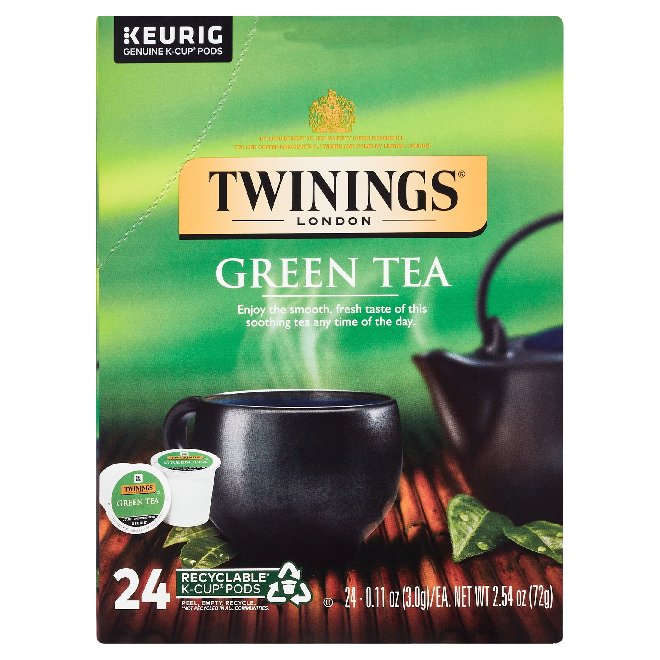 Twinings Pure Green Tea K-Cup® Pods for Keurig, 24 Count - Walmart.com