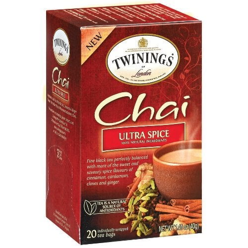 Twinings Tea Chai - Ultra Spice - Case Of 6 - 20 Bags - Walmart.com