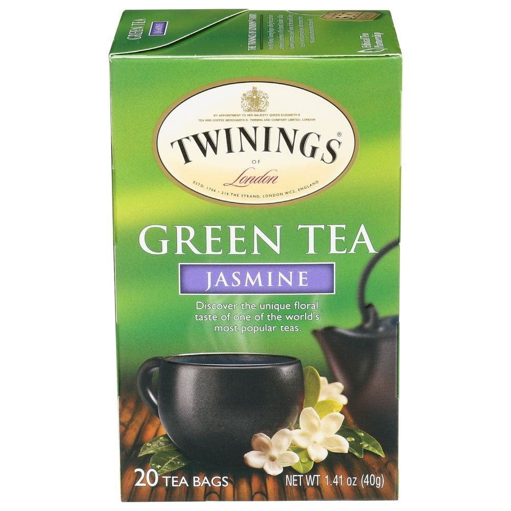 Twinings Tea Green Jasmine, 20 tea bags -- 6 Per Case. - Walmart.com