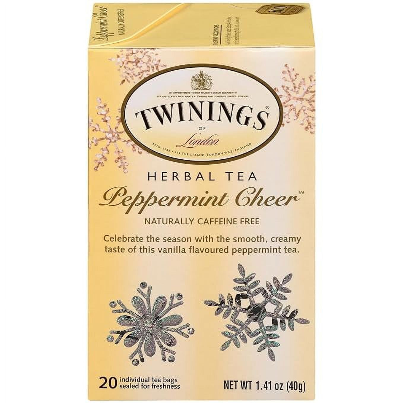 Twinings Tea - Peppermint Cheer, Special Edition Peppermint Tea ...
