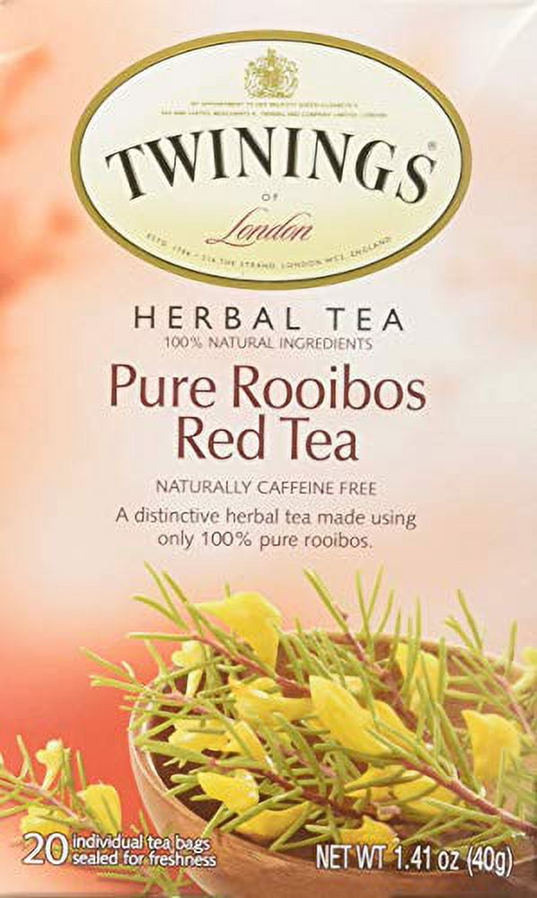Twinings Herbal Red African Rooibos Tea Bags, 20 ct - Walmart.com