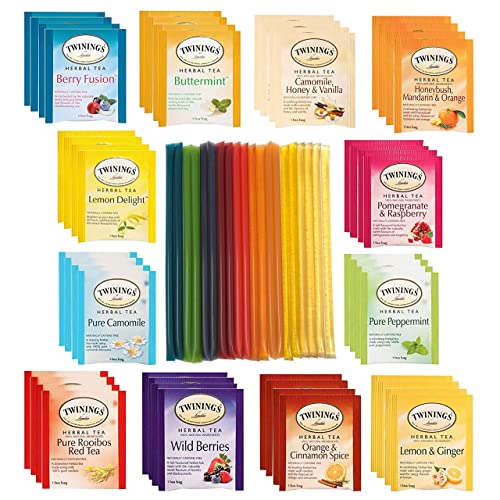 Twinings Tea Sampler Set 12 Flavors Assortment 48 Assorted Tea Bags ...