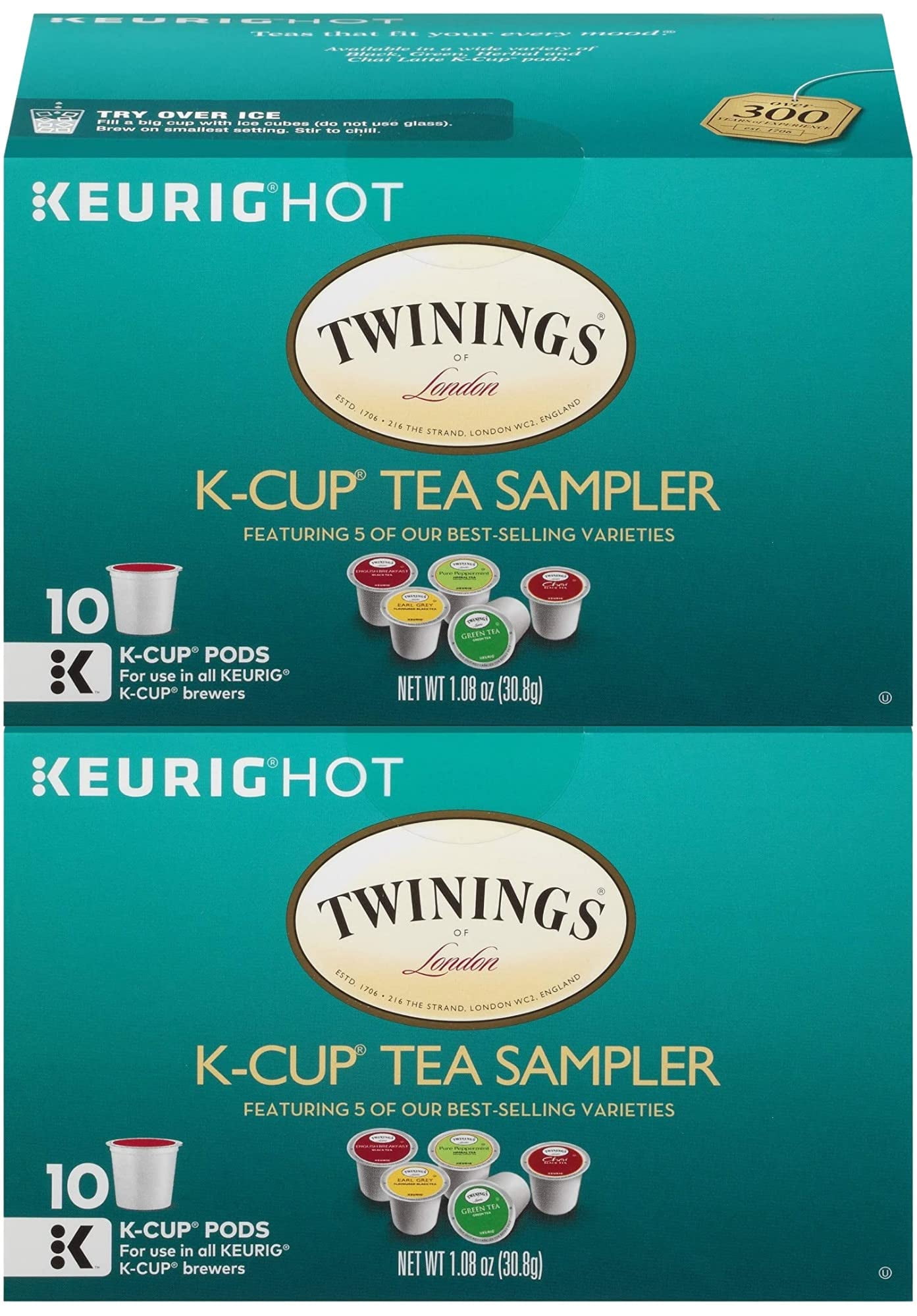 Twinings Tea Variety Sampler Keurig K-Cups, 20 Count - Walmart.com