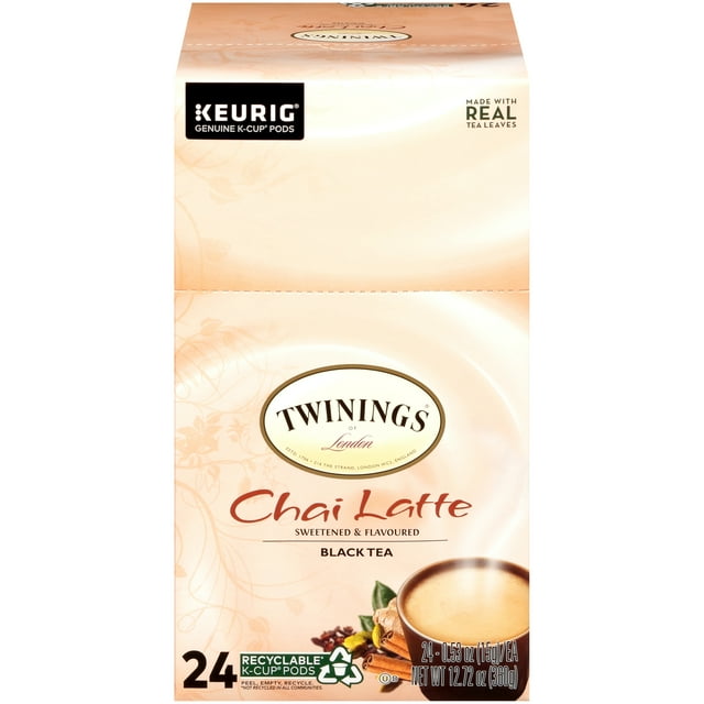 Twinings Chai Latte Black Tea K-Cup Pods for Office - Walmart Business ...
